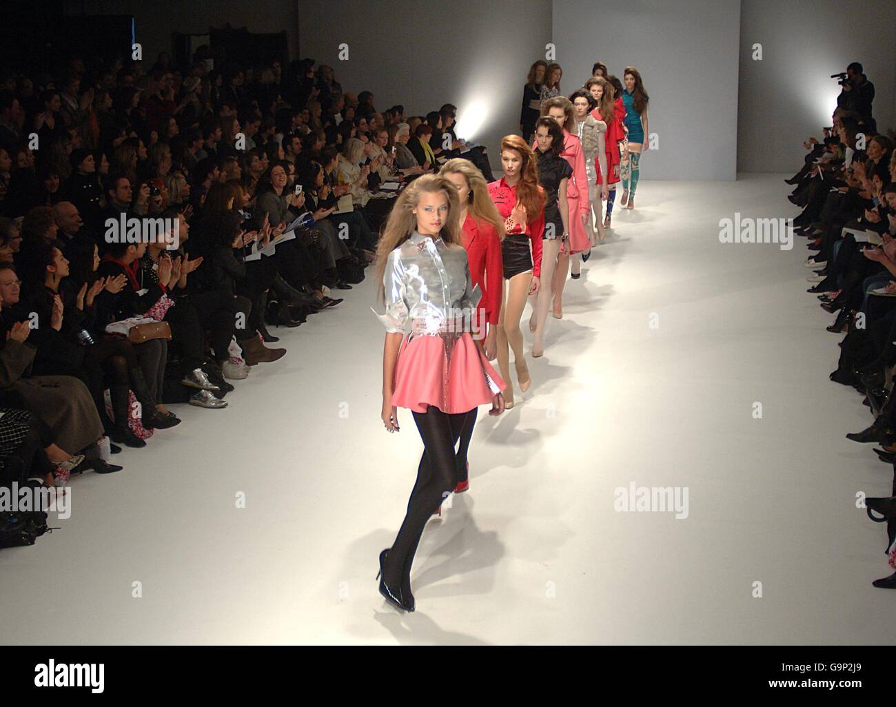 Models wear creations by Danielle Scutt at Fashion East at Bluebird ...