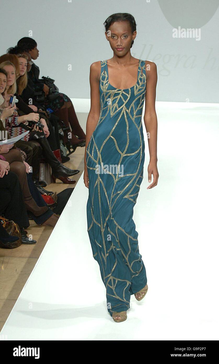 London Fashion Week - Autumn Winter 2007 - Allegra Hicks. A model wears ...