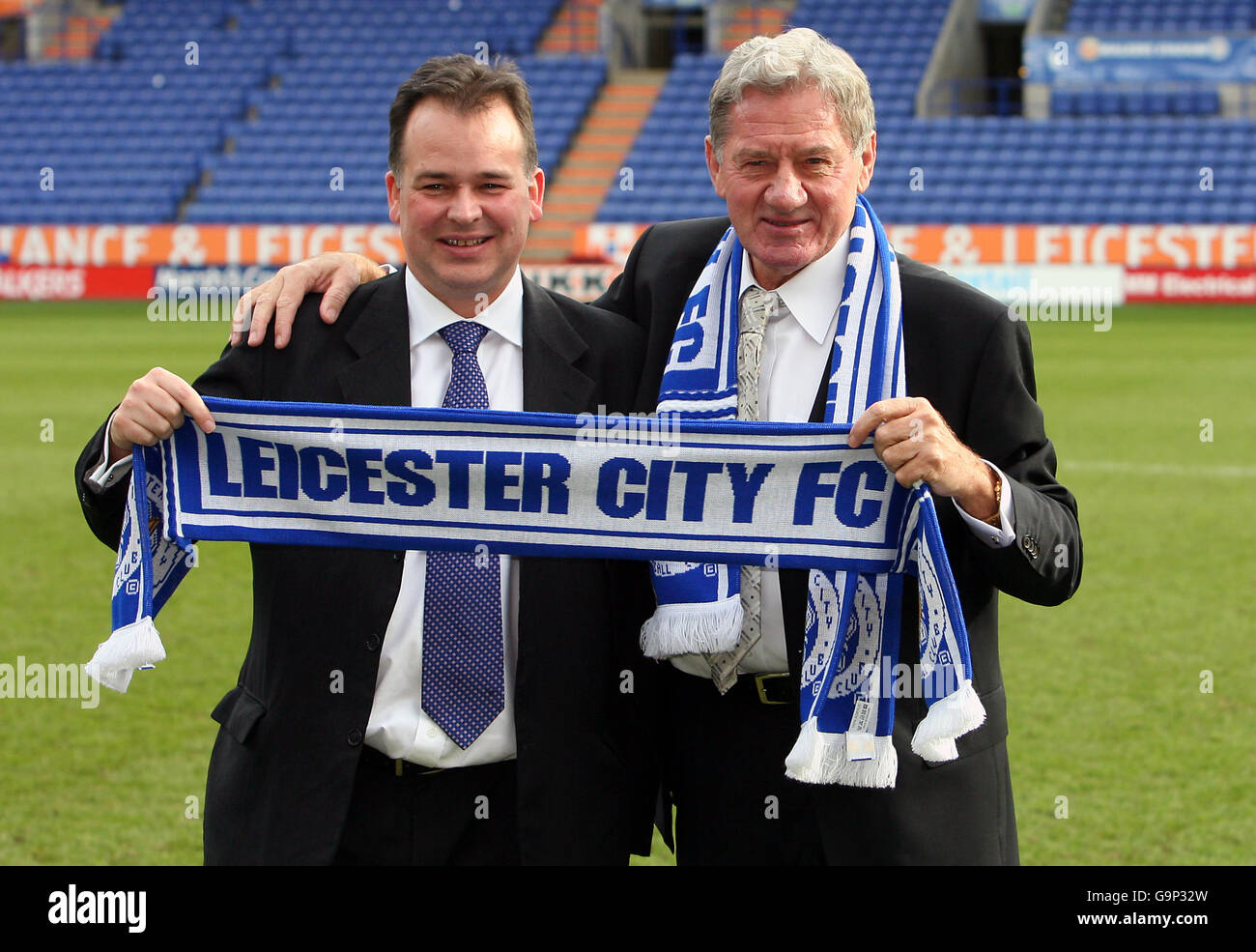 Leicester citys new owner milan mandaric chief executive tim davies hi ...