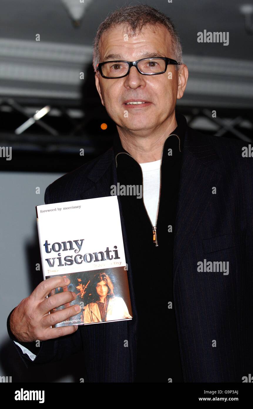 Legendary American music producer Tony Visconti during a signing ...