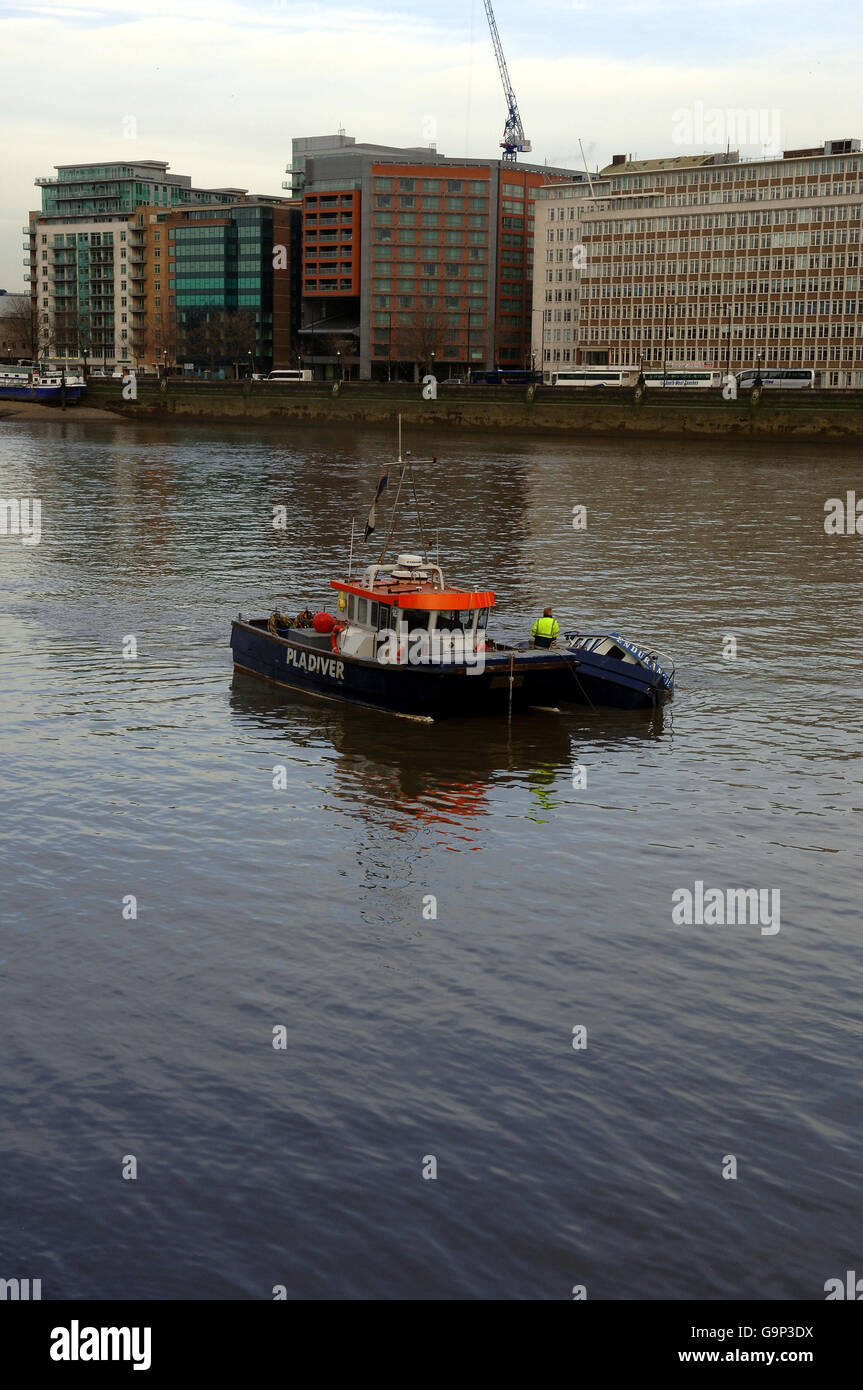 Sinking Boat River Thames High Resolution Stock Photography and Images ...