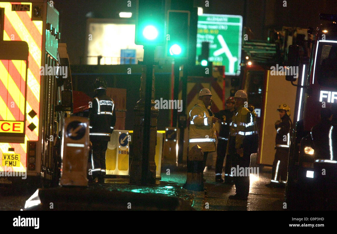 London building collapse Stock Photo - Alamy