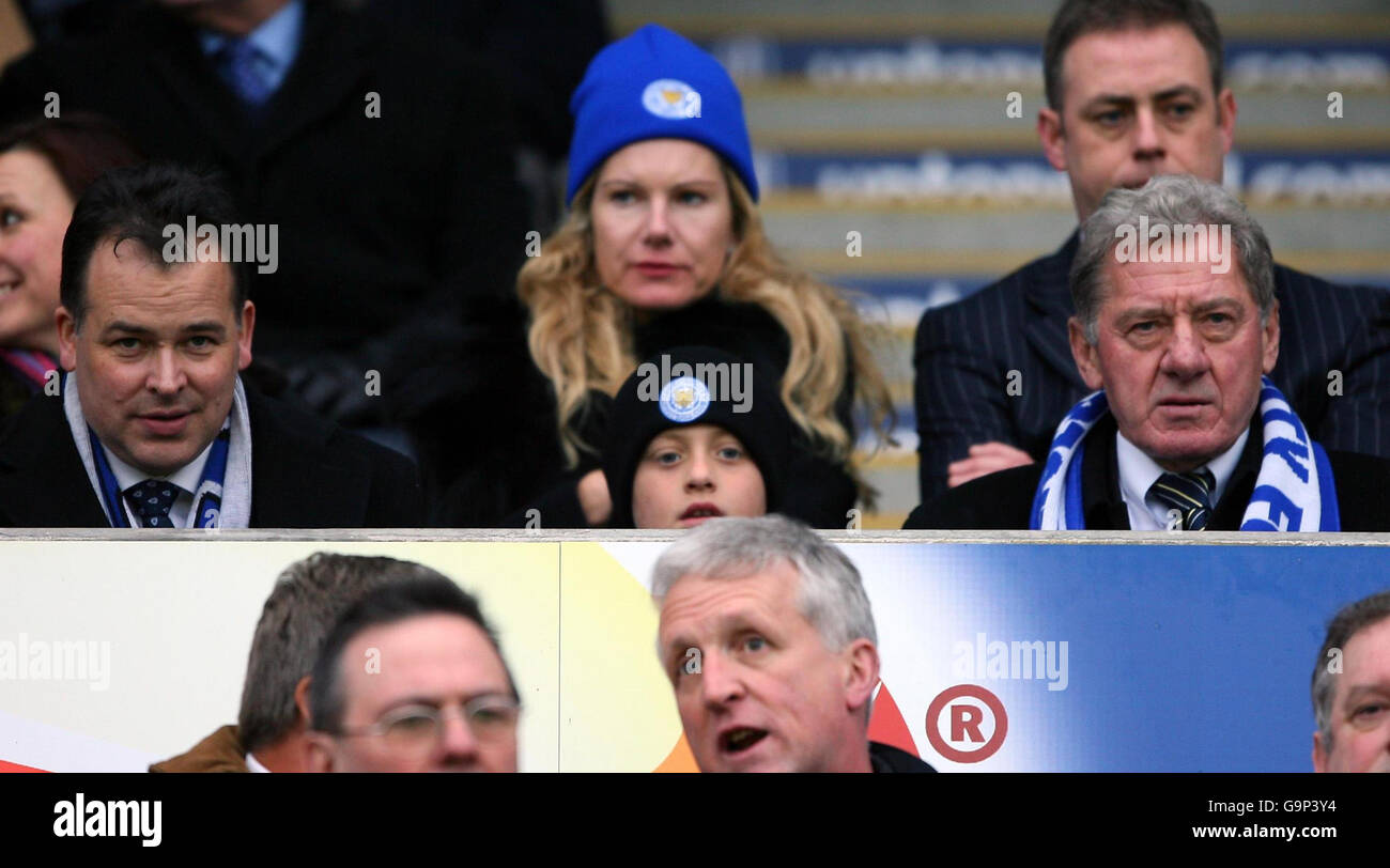 Leicester City's new owner Milan Mandaric (right) and chief executive ...