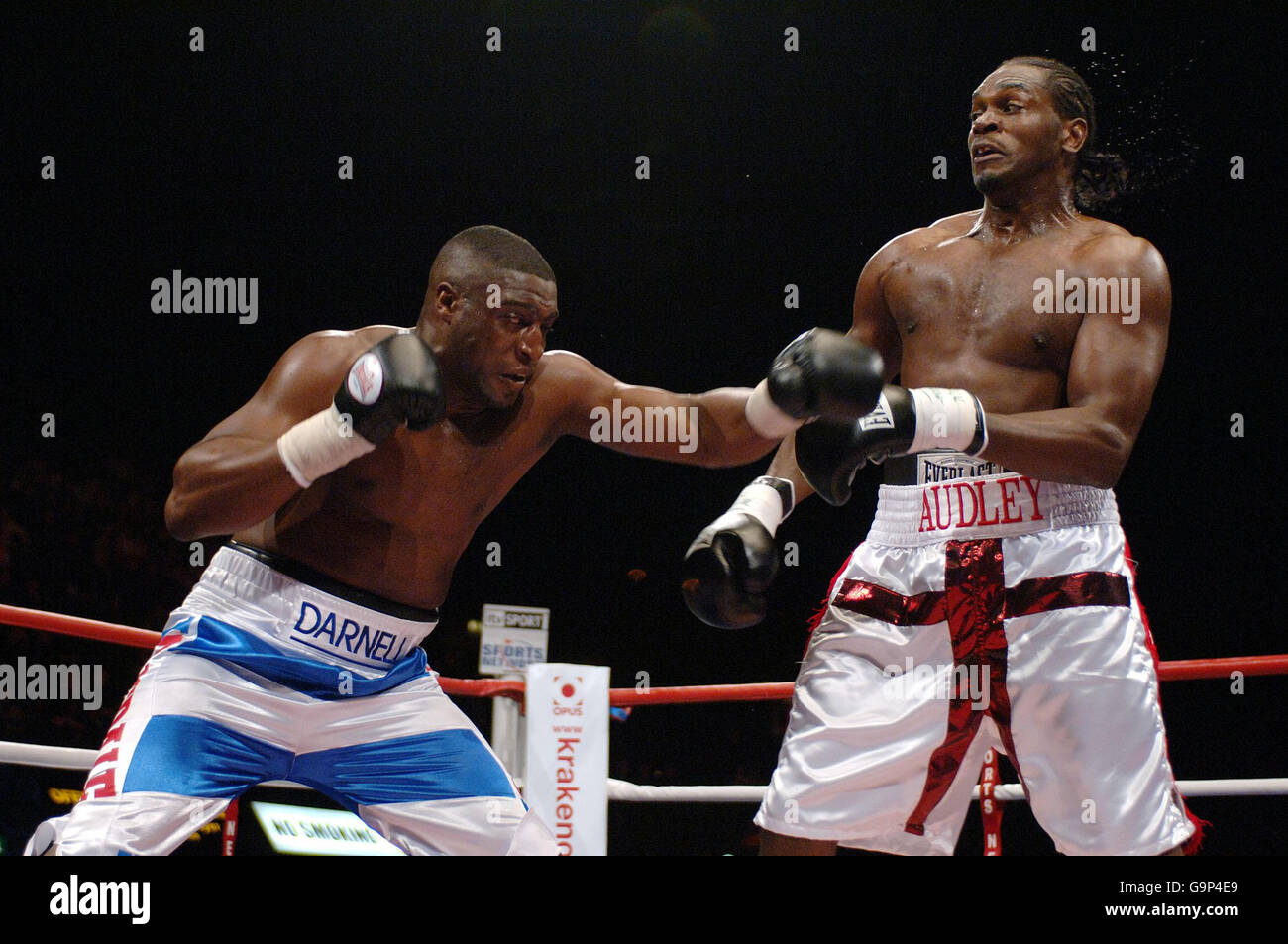 Boxing Action Punching Audley Harrison High Resolution Stock ...