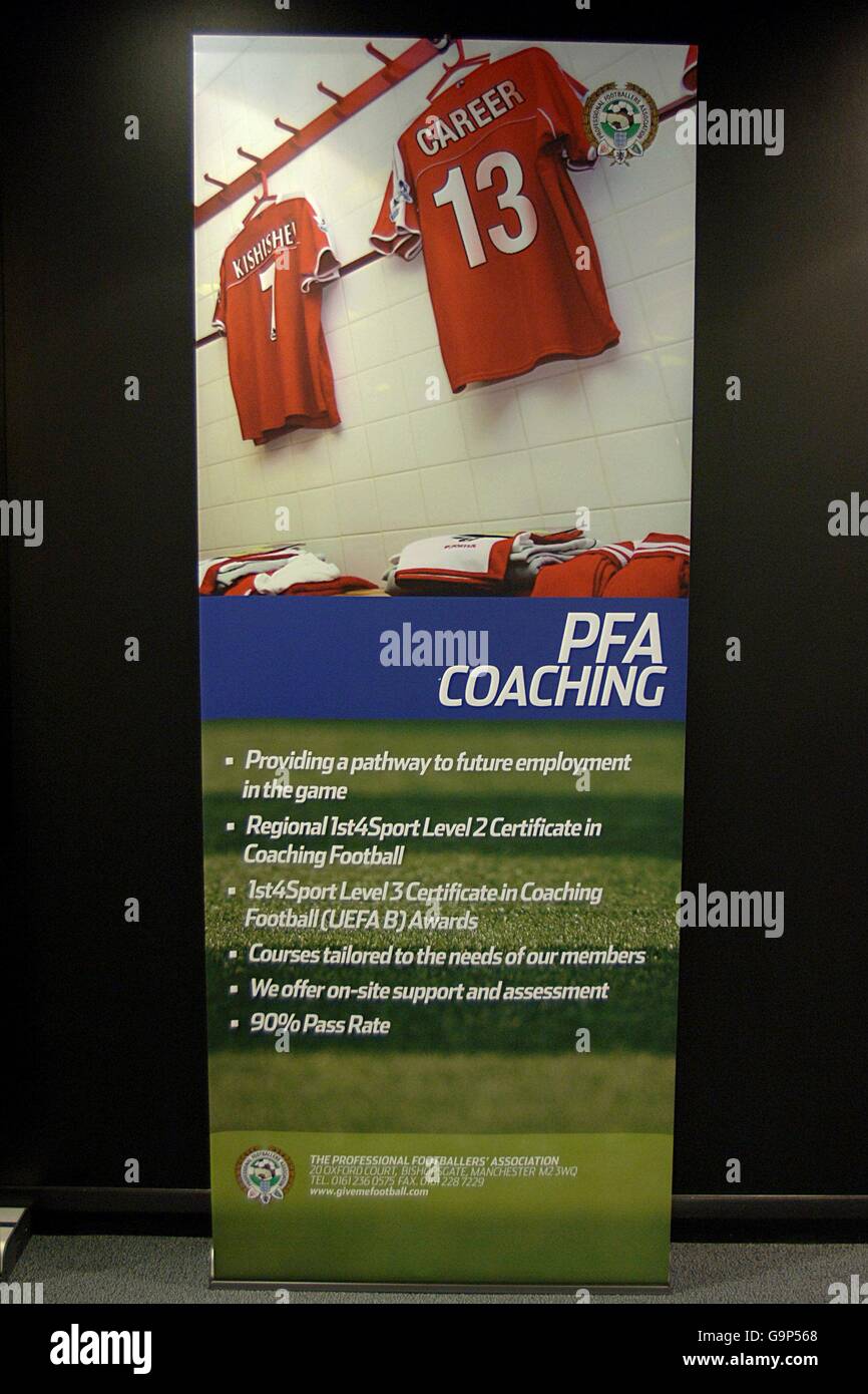 Soccer - PFA Community Magazine Launch - Adi Centre Stock Photo - Alamy