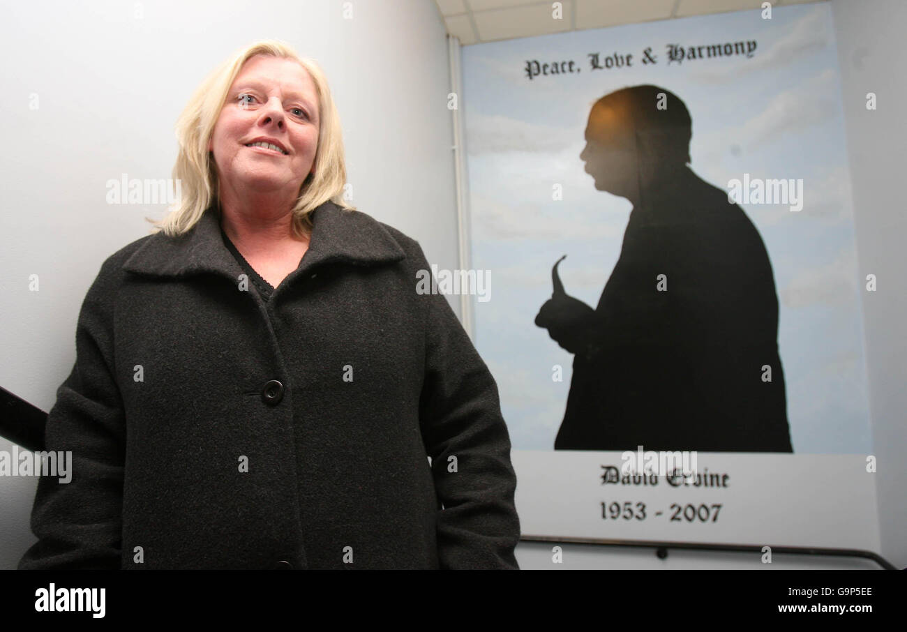 Jeanette Ervine, widow of PUP Leader David Ervine, at the unveiling of ...