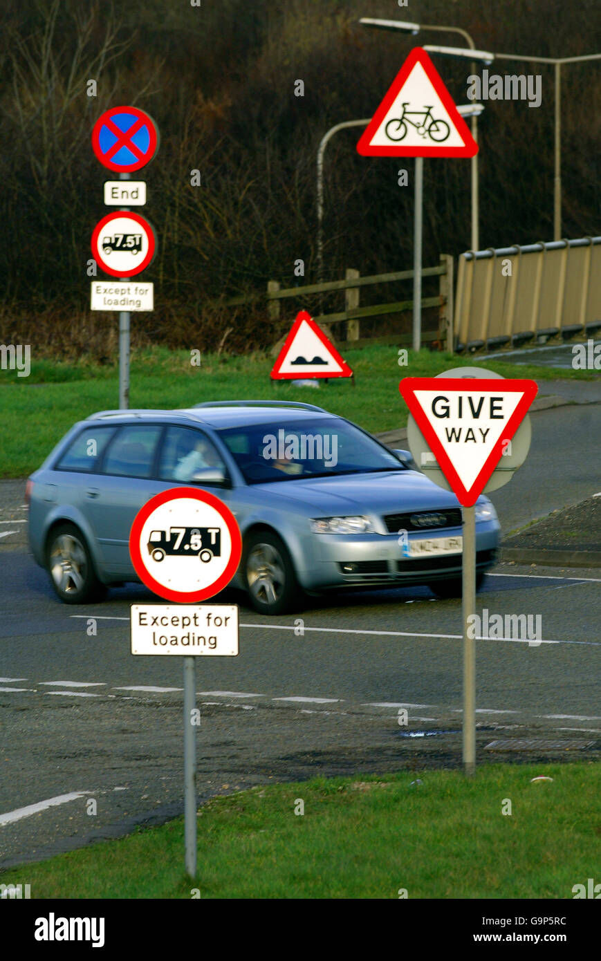 Road Signs, Derbyshire. PRESS ASSOCIATION Photo. Thursday February 21 ...
