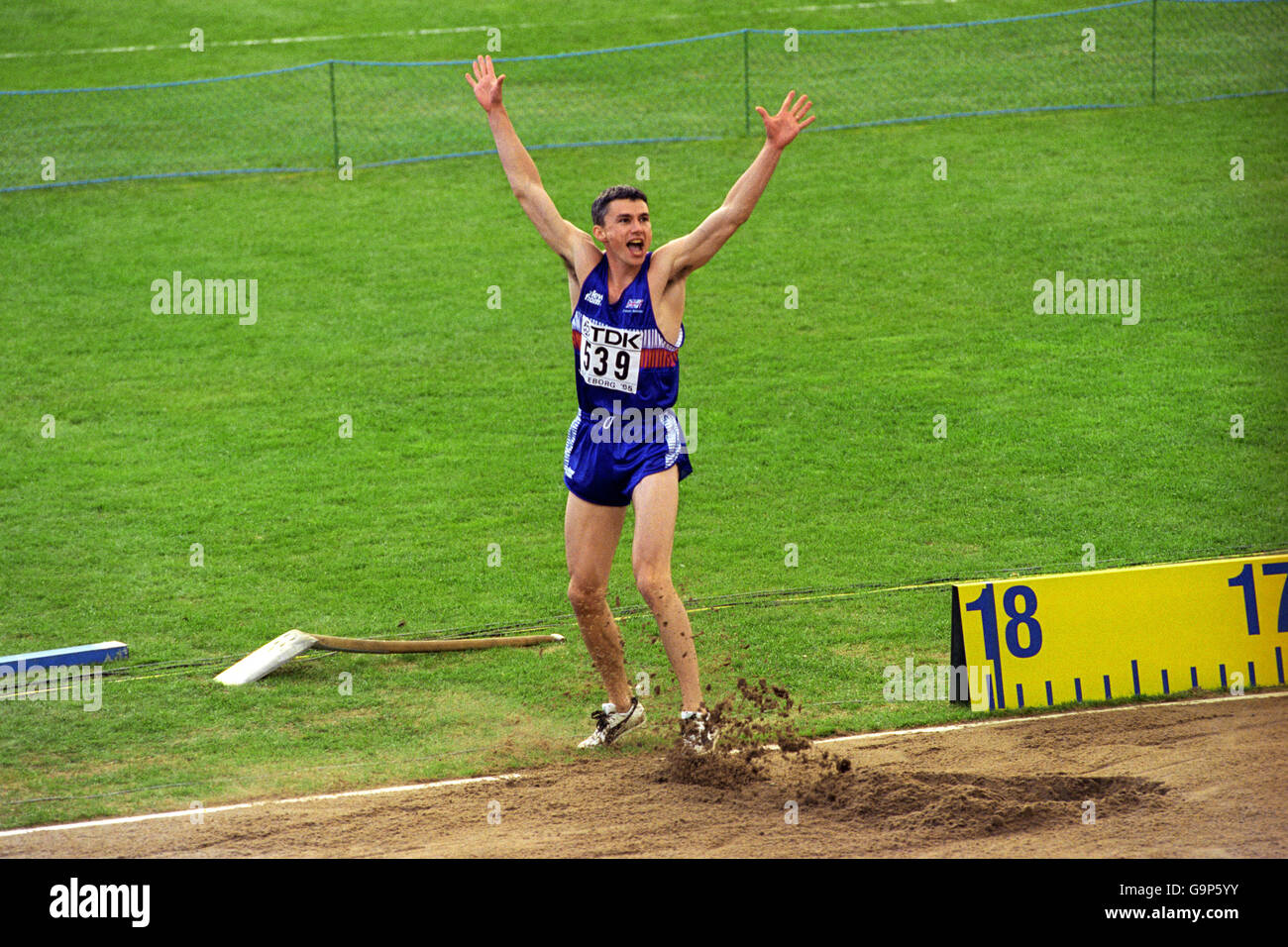 Athletics - World Championships - Gothenburg - Triple Jump Stock Photo ...