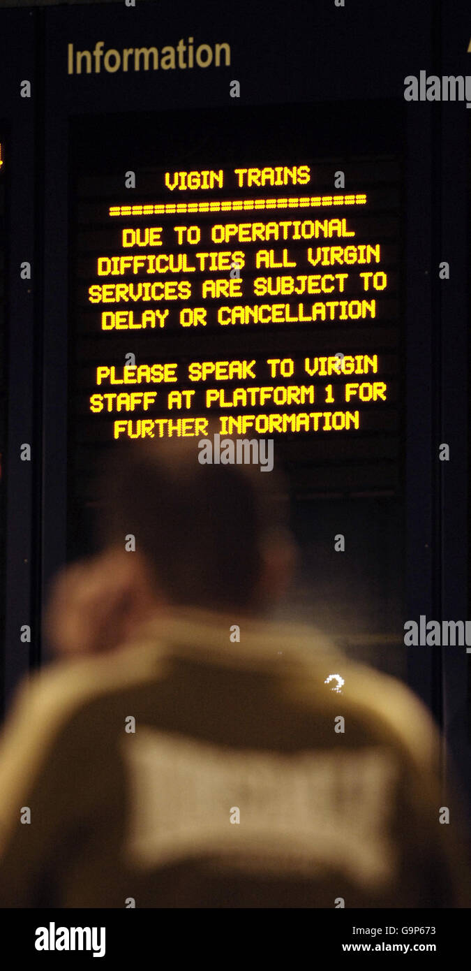 Virgin train crash Stock Photo - Alamy