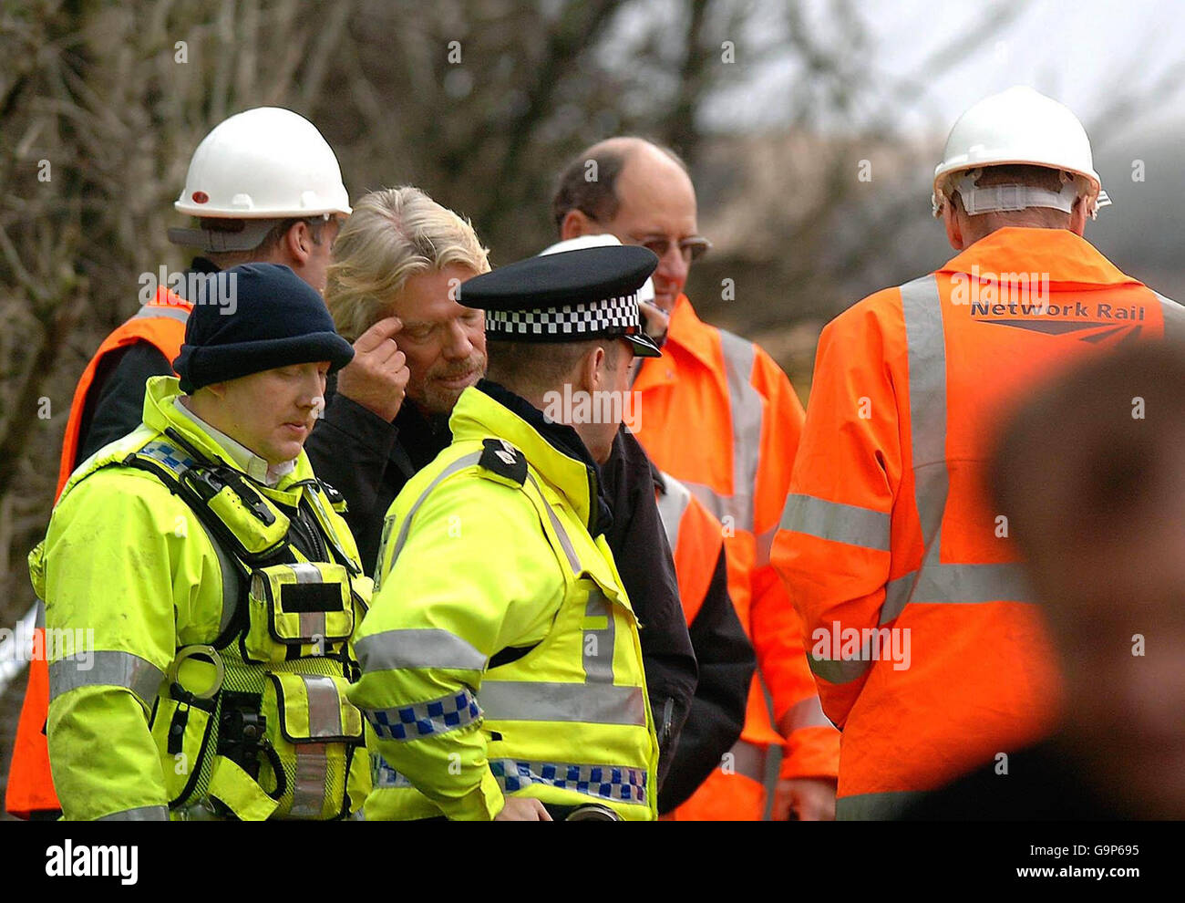 Virgin train crash Stock Photo - Alamy