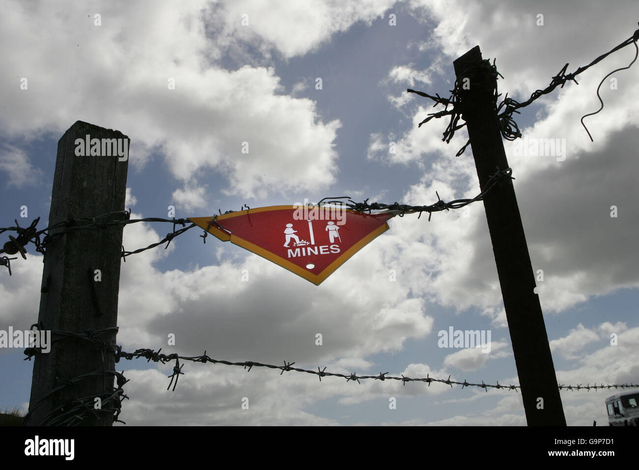 Minefields warning sign hi-res stock photography and images - Alamy