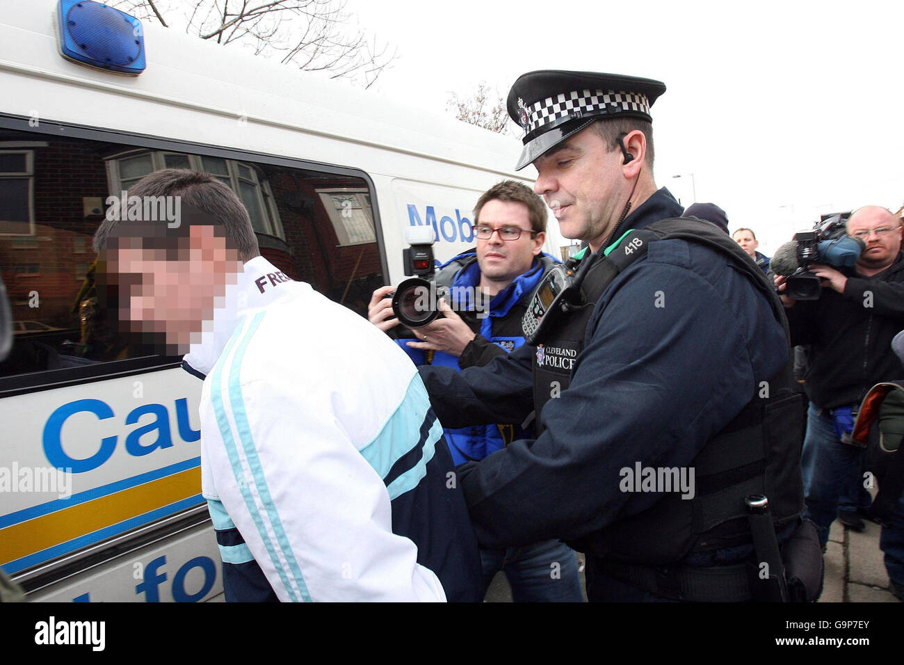 Five arrested in dog fighting raid Stock Photo - Alamy