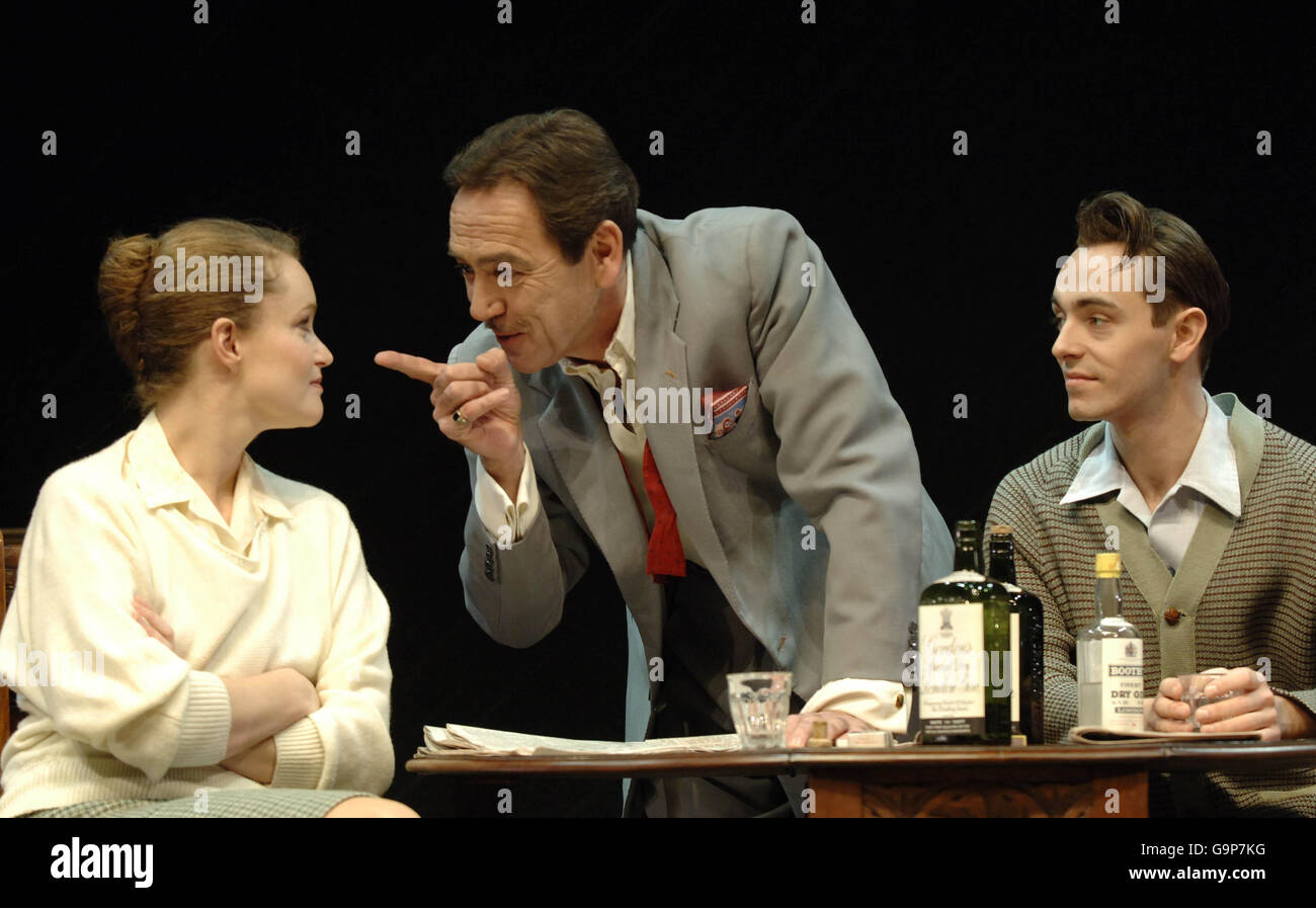 Robert Lindsay, who plays Archie Rice, with Emma Cunniffe (left) who ...