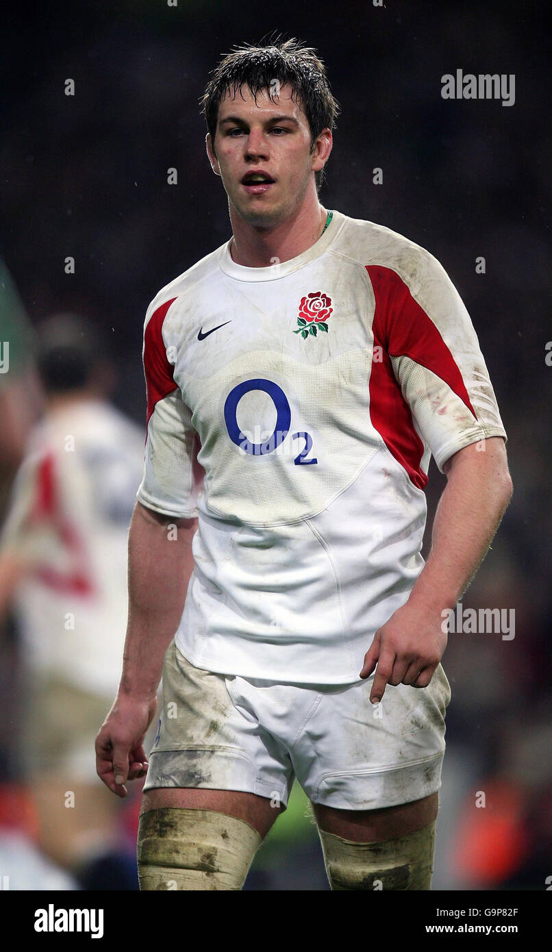 England's Louis Deacon in action against Ireland during the RBS 6 ...