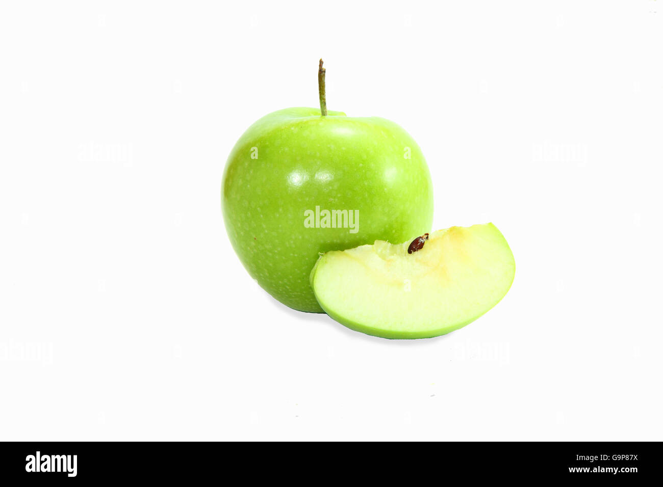 apple on white background Stock Photo - Alamy