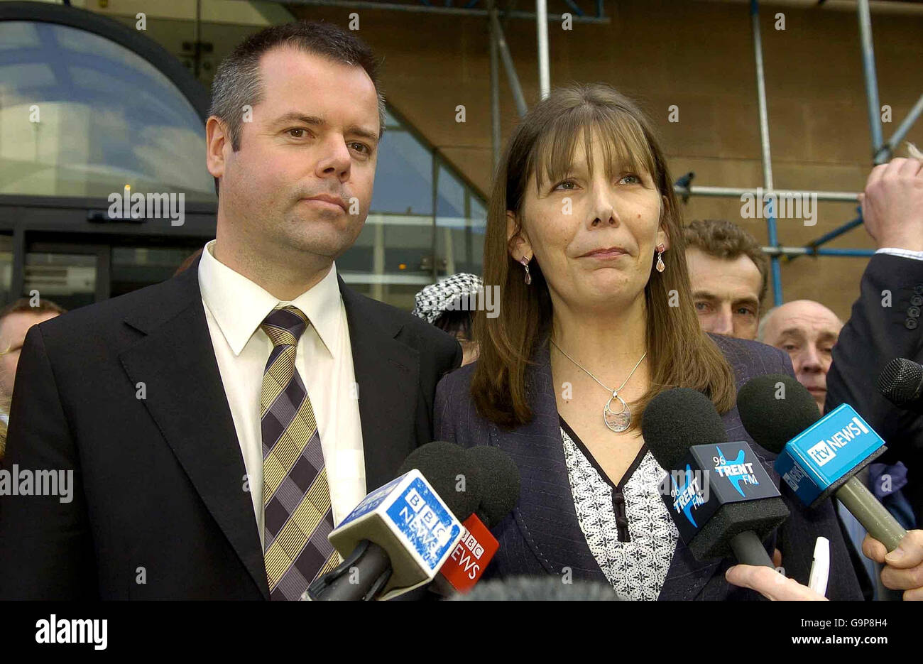 Ian and Angela Gay speak to the media outside Nottingham Crown Court ...