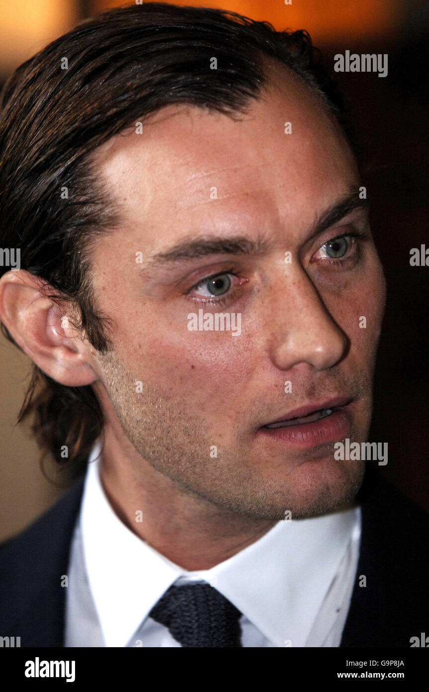 Jude Law is honoured by Gerard Errera, French Ambassador to the UK ...