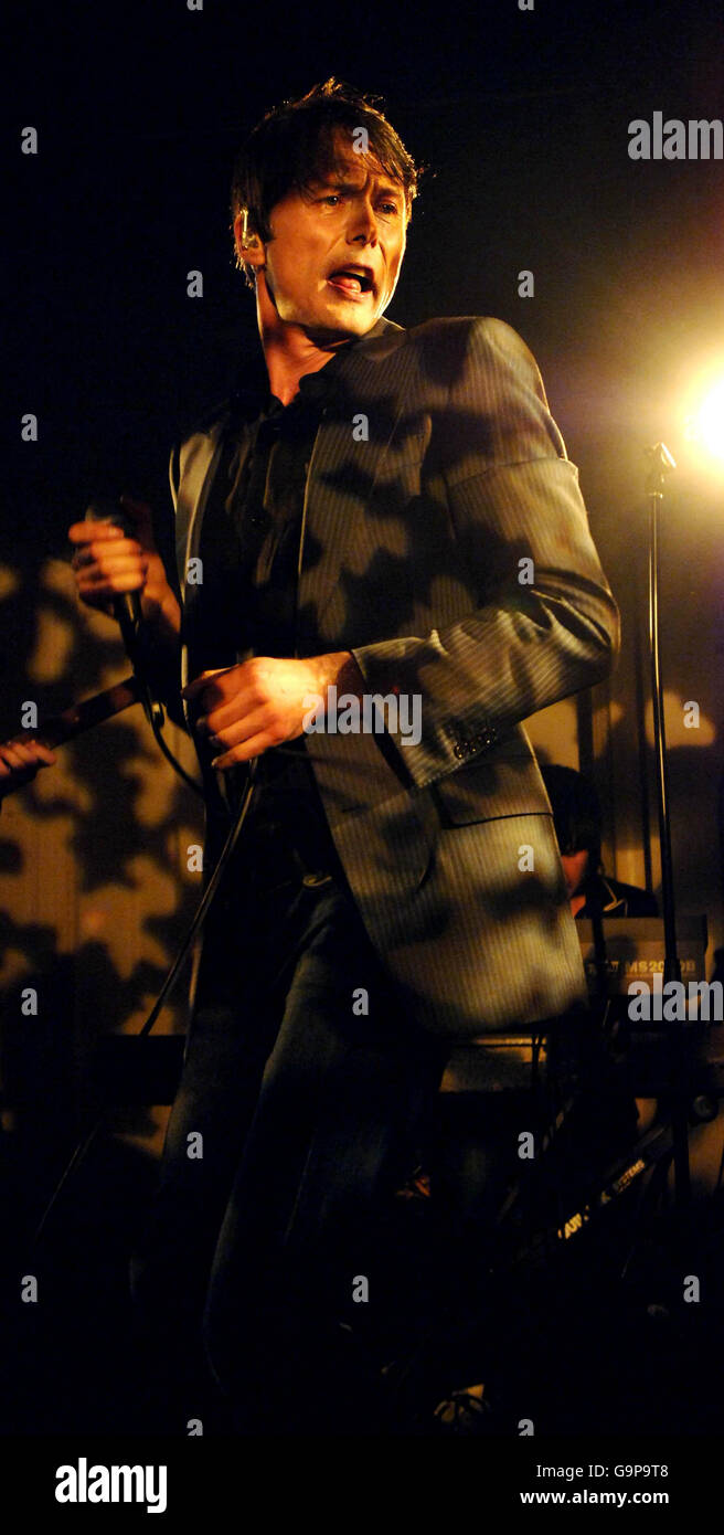 Former Suede frontman Brett Anderson on stage during his first ever ...