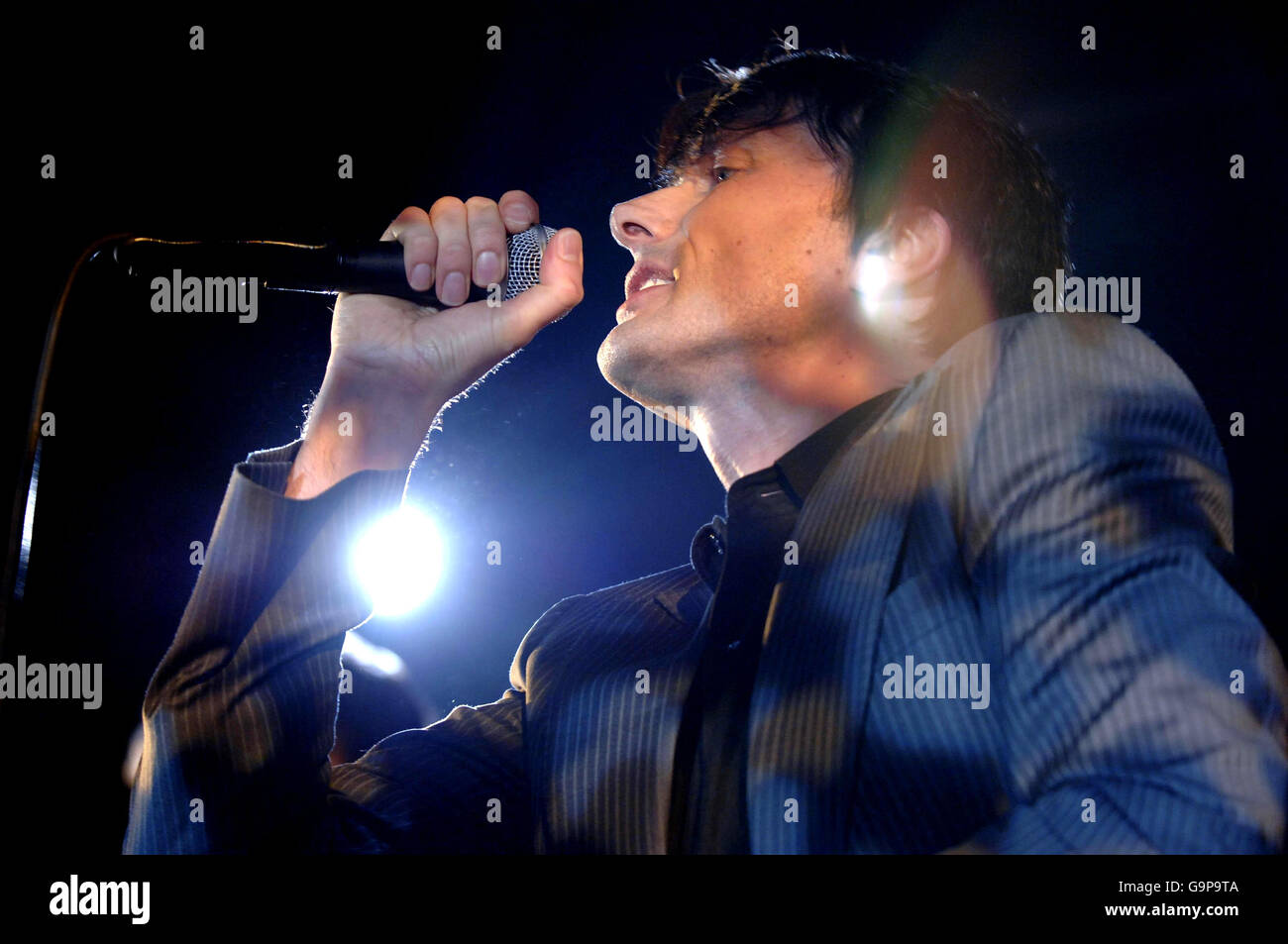 Former Suede frontman Brett Anderson on stage during his first ever ...