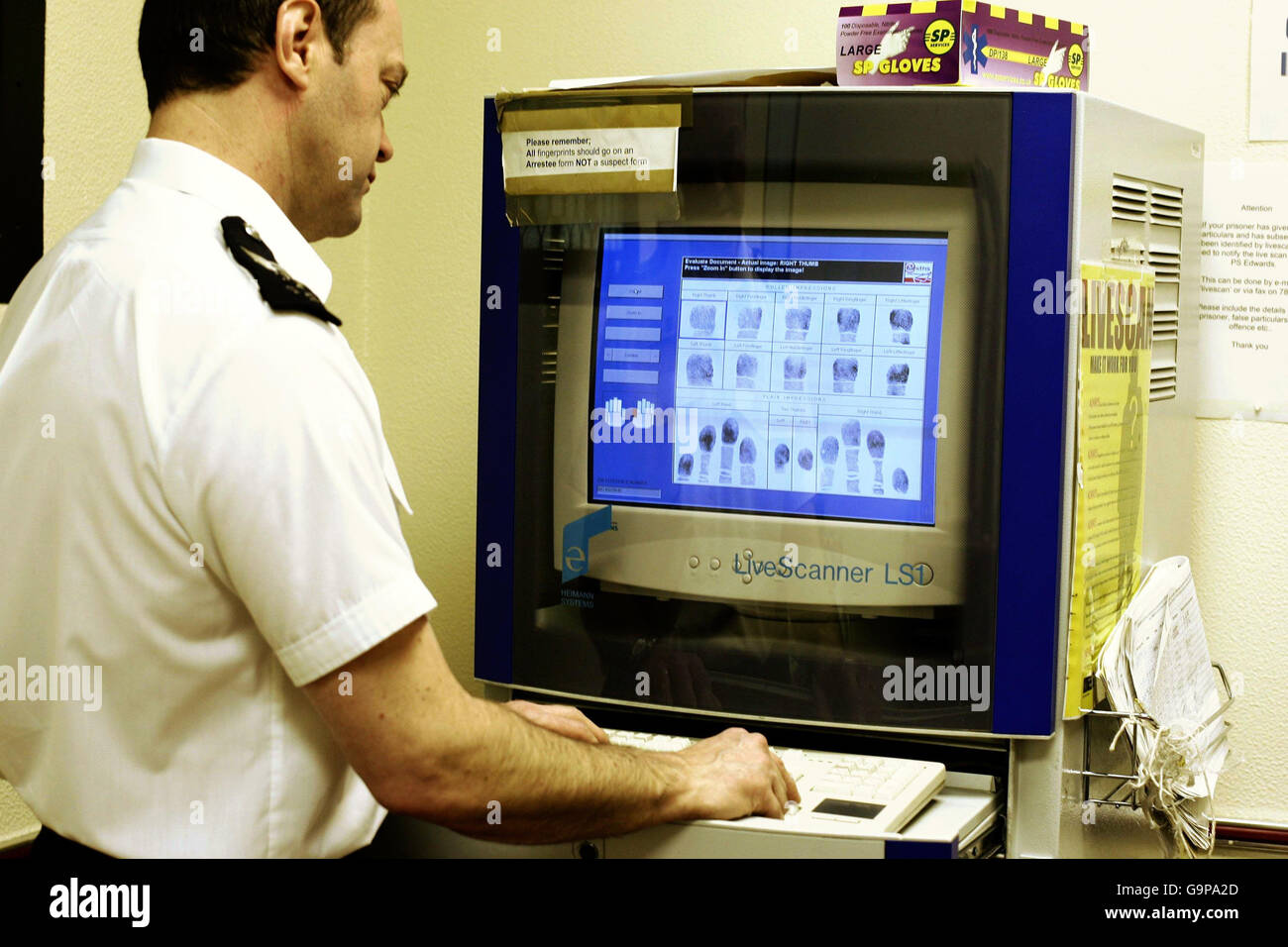 A new electronic fingerprint scanning technique hi-res stock ...