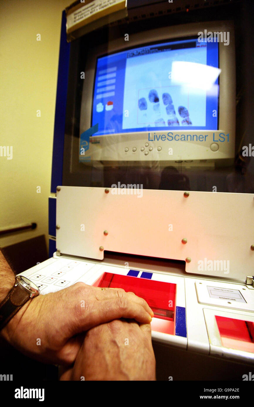 A new electronic fingerprint scanning technique hi-res stock ...