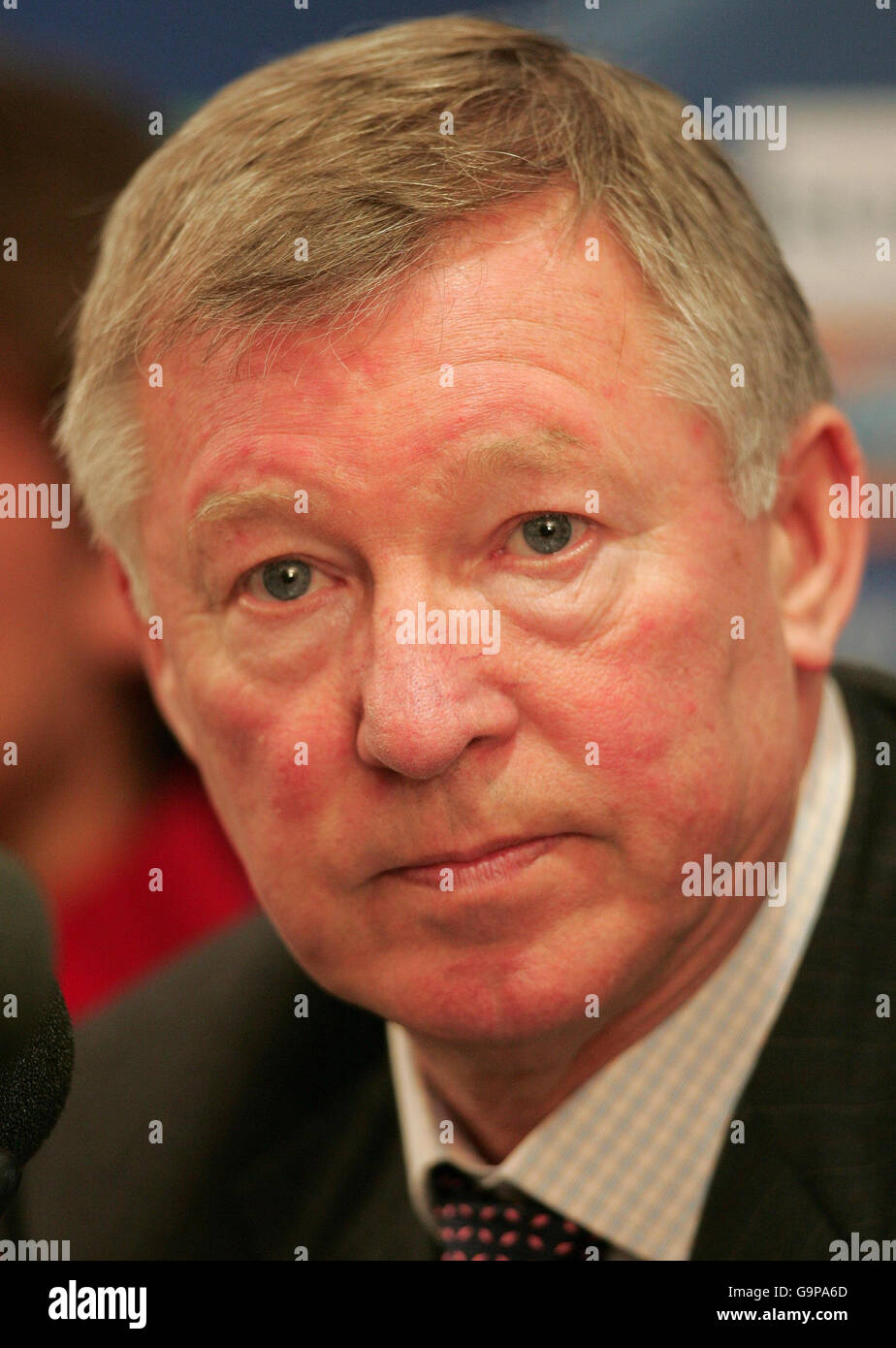 Soccer - Manchester United Press Conference - Old Trafford Stock Photo ...