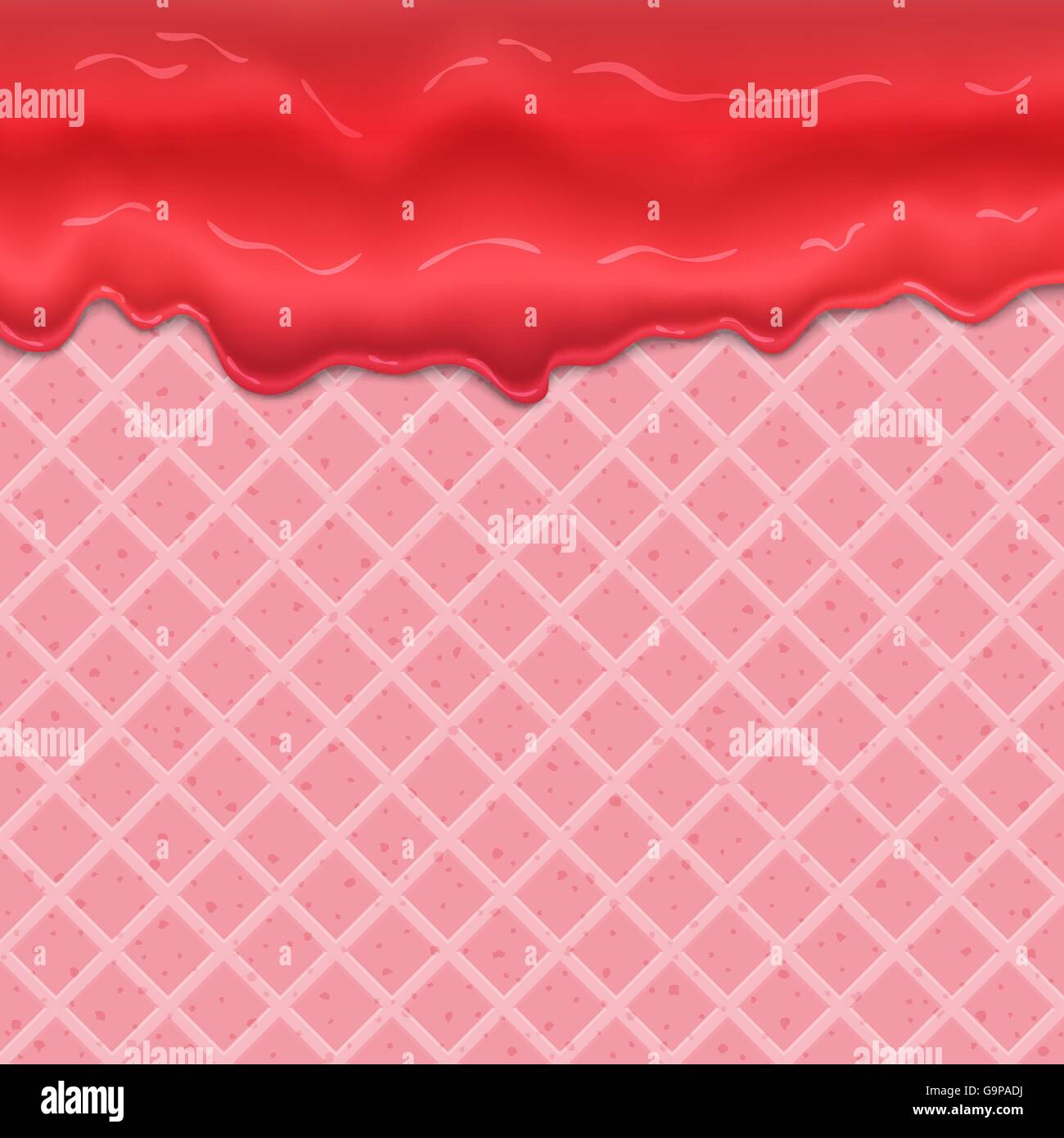 Flowing Glaze On Wafer Texture Sweet Food Stock Vector Image And Art Alamy