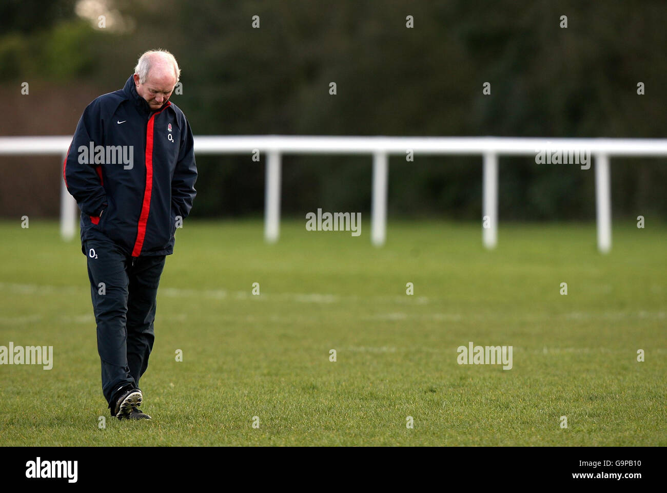 England coach brian during training session at bath university hi-res ...