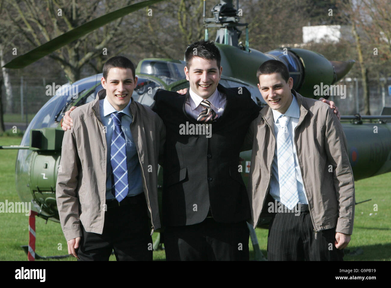 Three brothers join Army Stock Photo - Alamy
