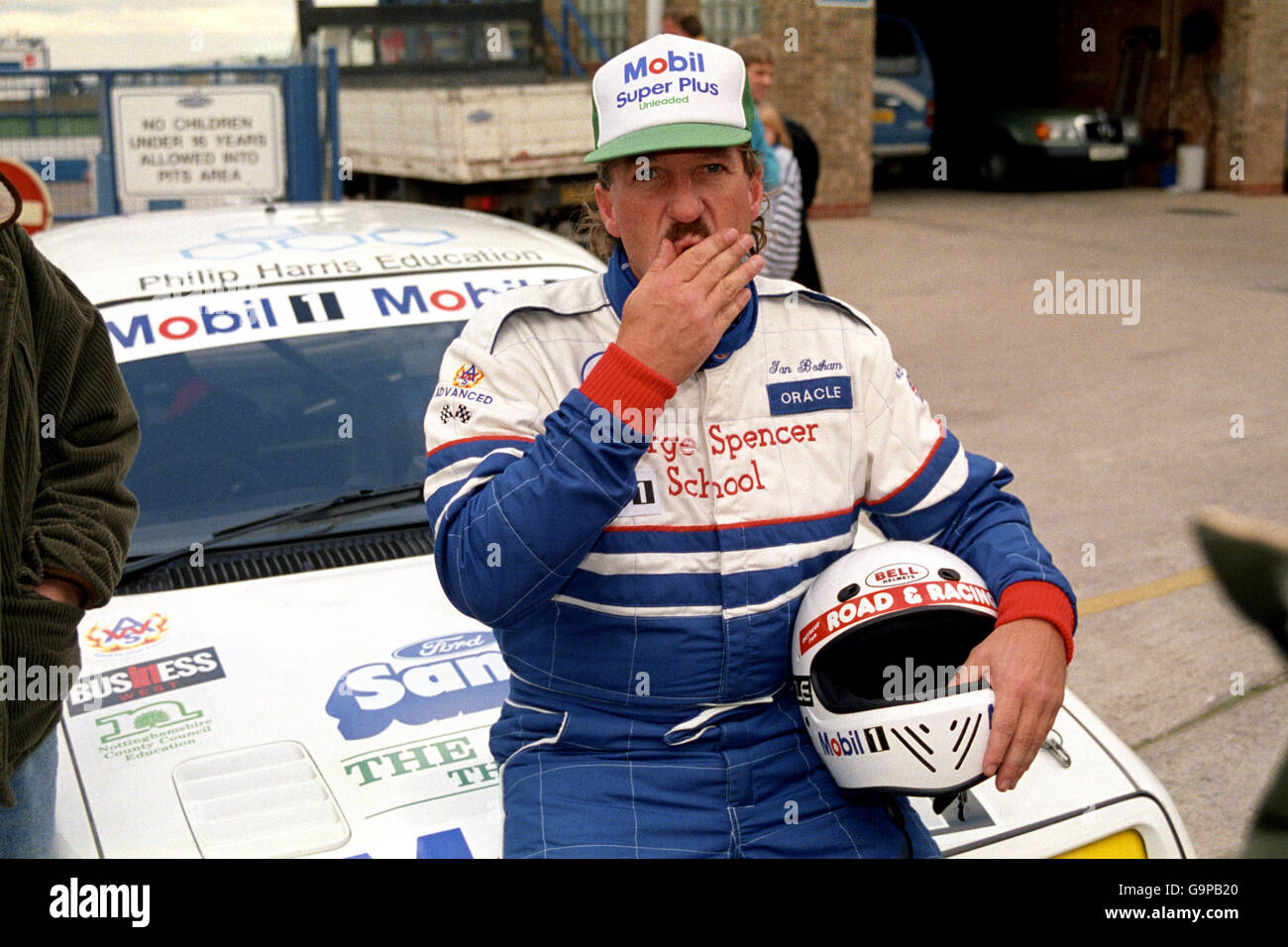 Cricket Star Ian Botham after his troubled car racing deut in the ...