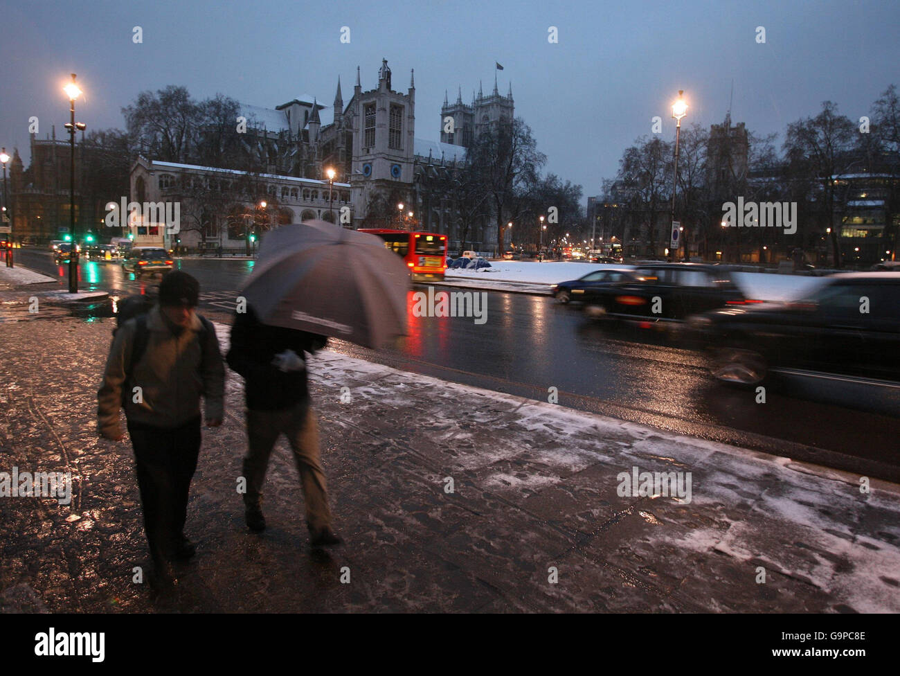 Heavy snowfall across the UK Stock Photo - Alamy