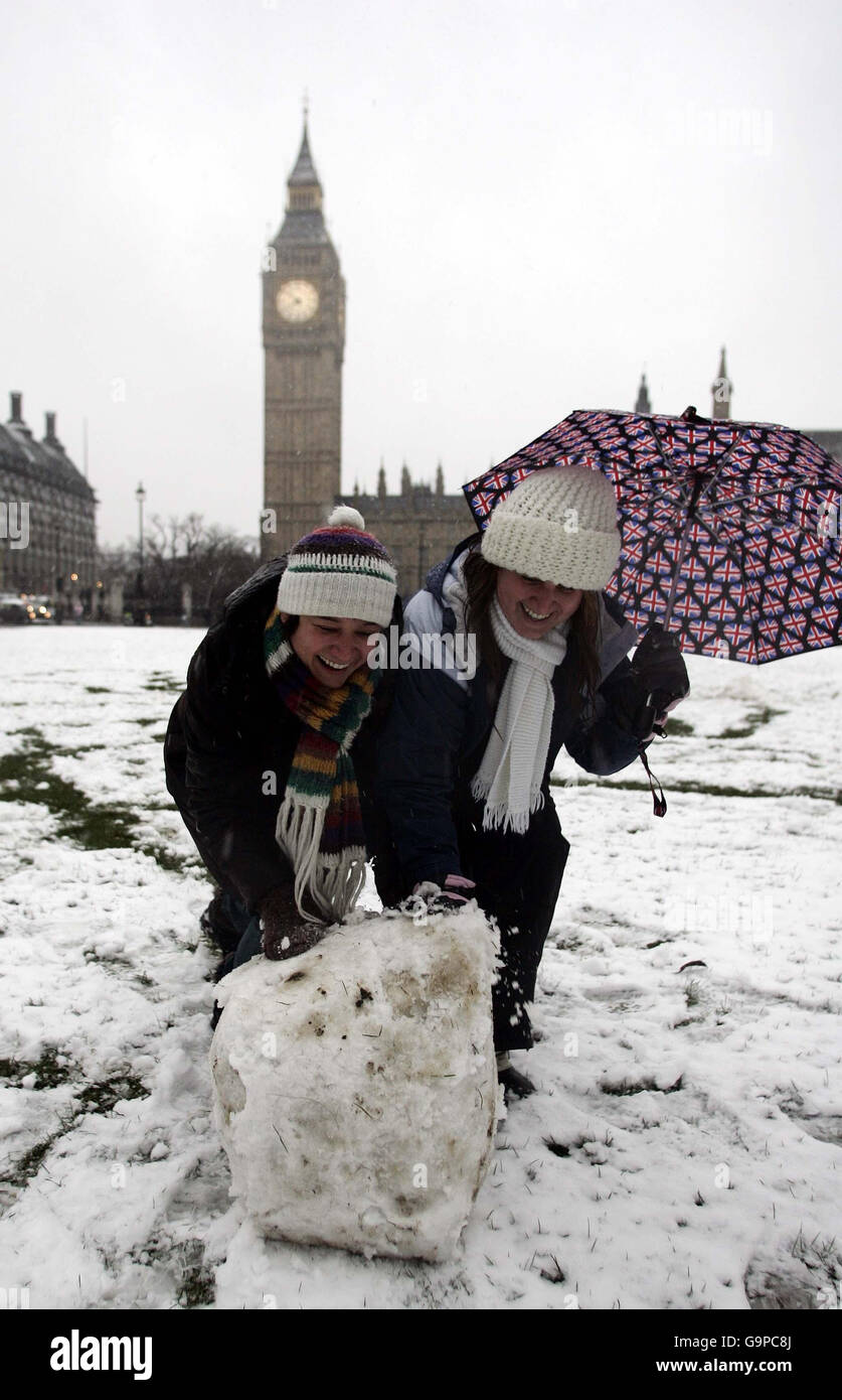 Heavy snowfall across the UK Stock Photo - Alamy