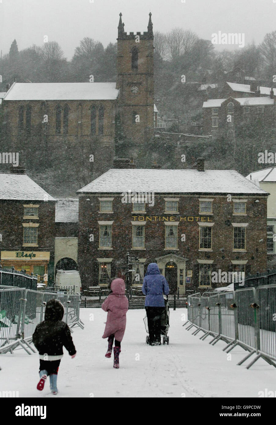 Heavy snowfall across the UK Stock Photo - Alamy