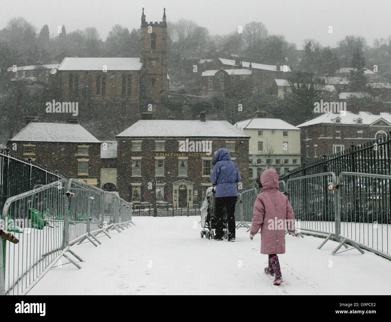 Heavy snowfall across the UK Stock Photo - Alamy