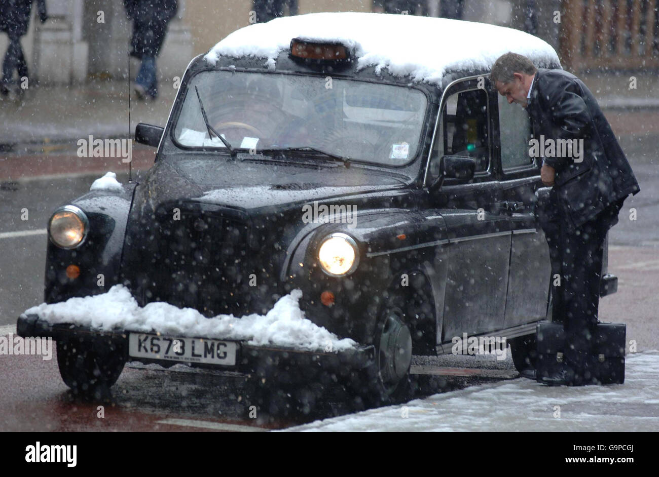 Heavy snowfall across the UK Stock Photo - Alamy