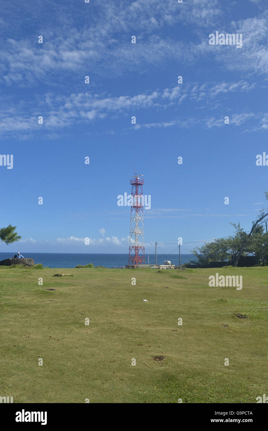 Beautiful landscape with transmission tower Stock Photo - Alamy