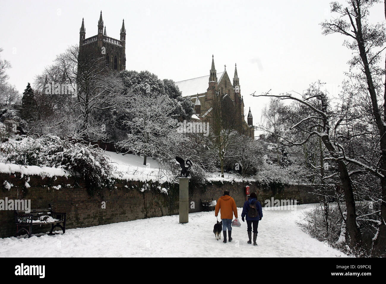 Heavy snowfall across the UK Stock Photo - Alamy