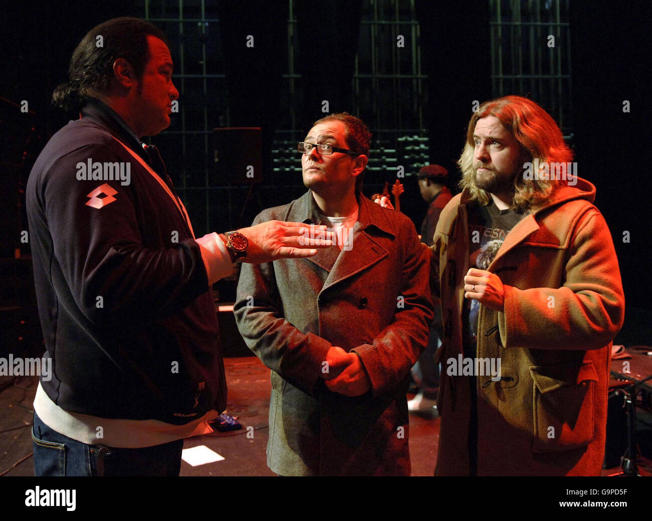 Actor steven seagal during filming for channel fours hi-res stock ...