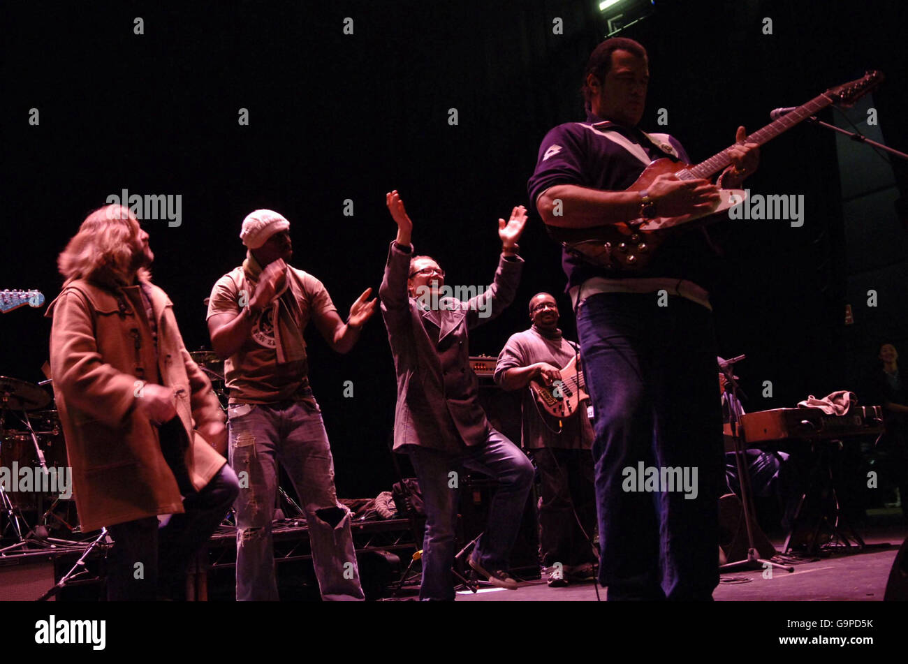 Steven Seagal films The Friday Night Project Stock Photo - Alamy