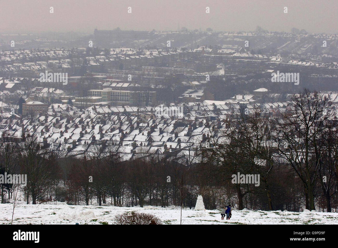 Heavy snowfall across the UK Stock Photo - Alamy