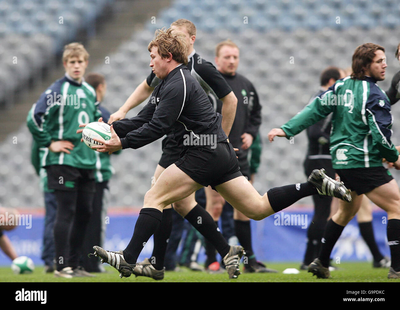Rugby Union - Ireland Training Session - Croke Park - Ireland Stock ...