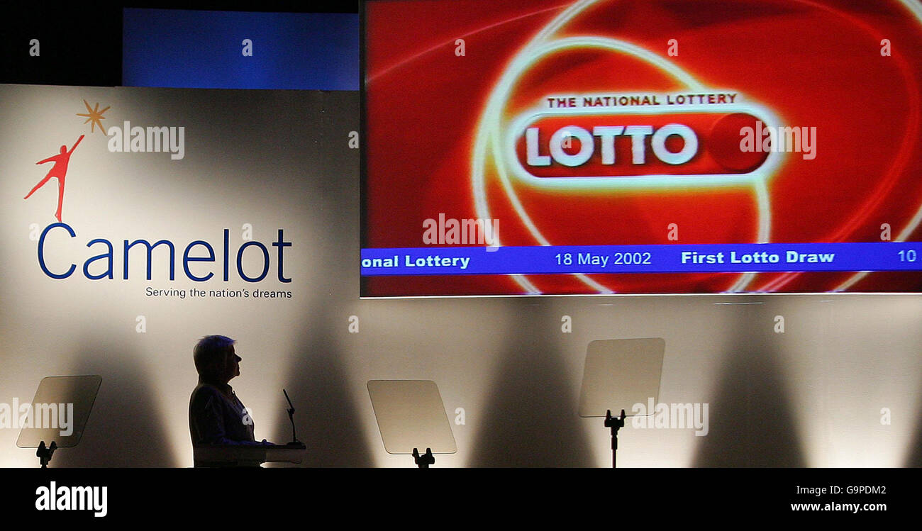 Chief Executive of Camelot Dianne Thompson speaks at a press conference ...