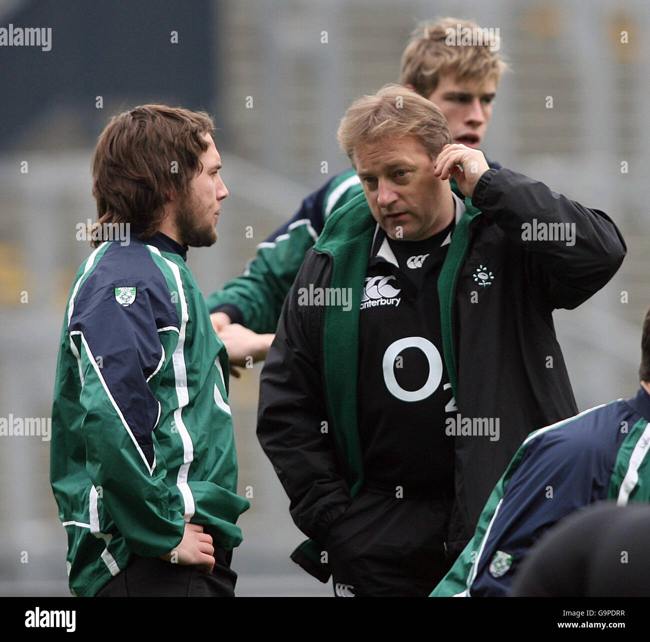 Rugby union ireland training session croke park hi-res stock ...