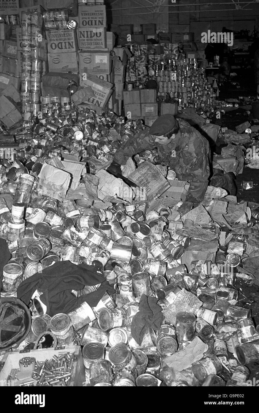 War stores Black and White Stock Photos & Images - Alamy