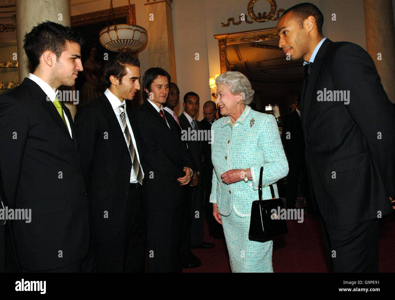 Queen meets Arsenal Stock Photo - Alamy