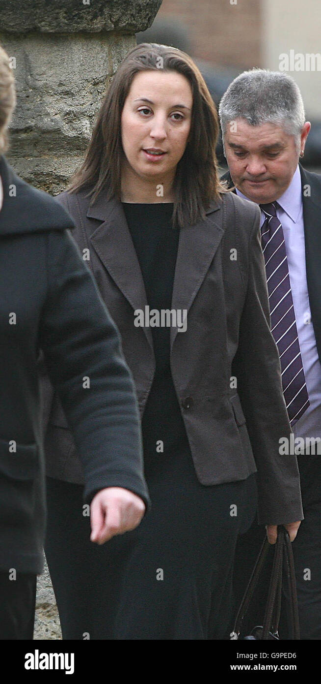 Susan Hull, arriving at Oxford Old Assizes for the inquest into the ...