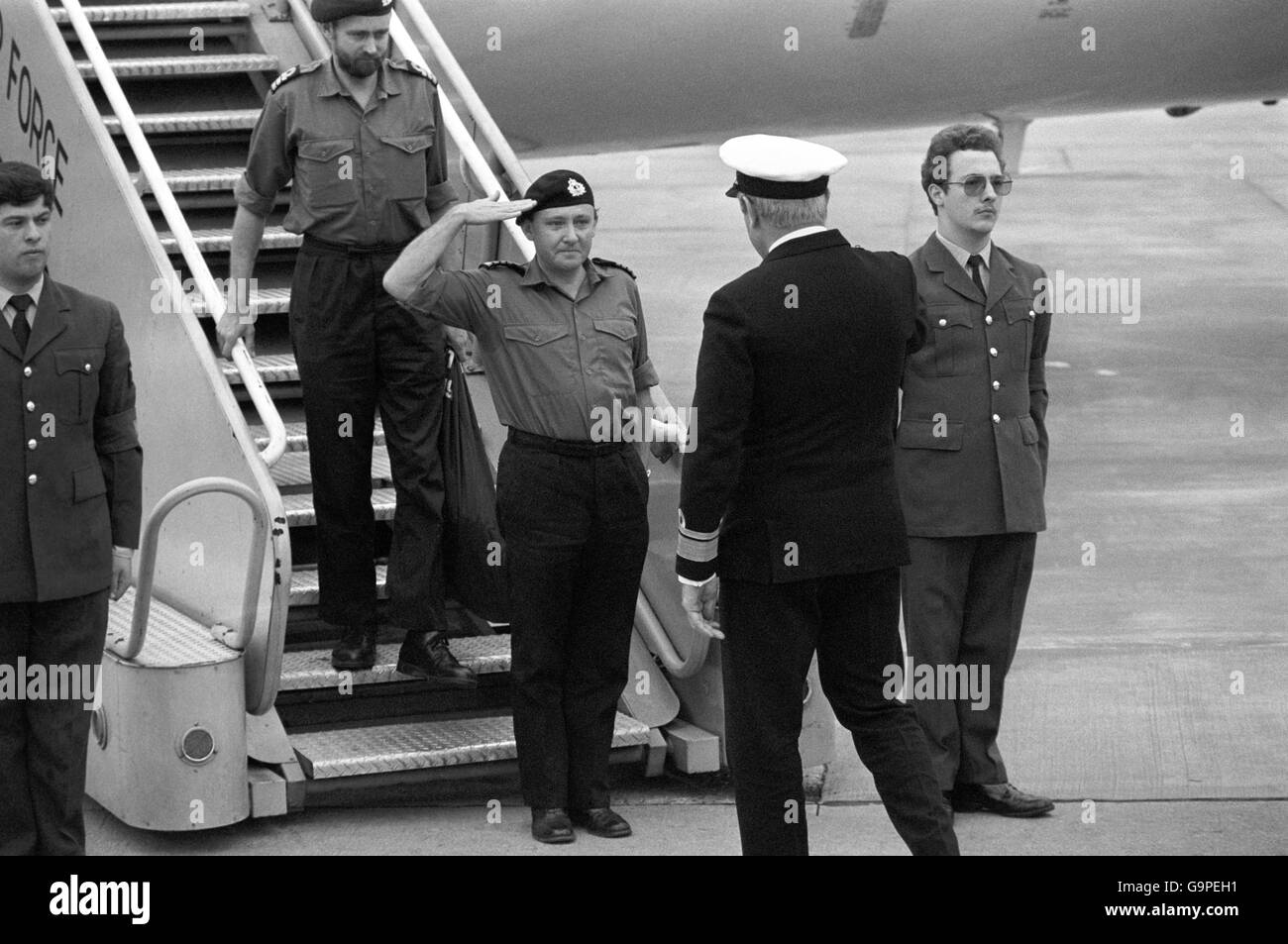 Captain James "Sam" Salt, master of the destroyed HMS Sheffield, is ...