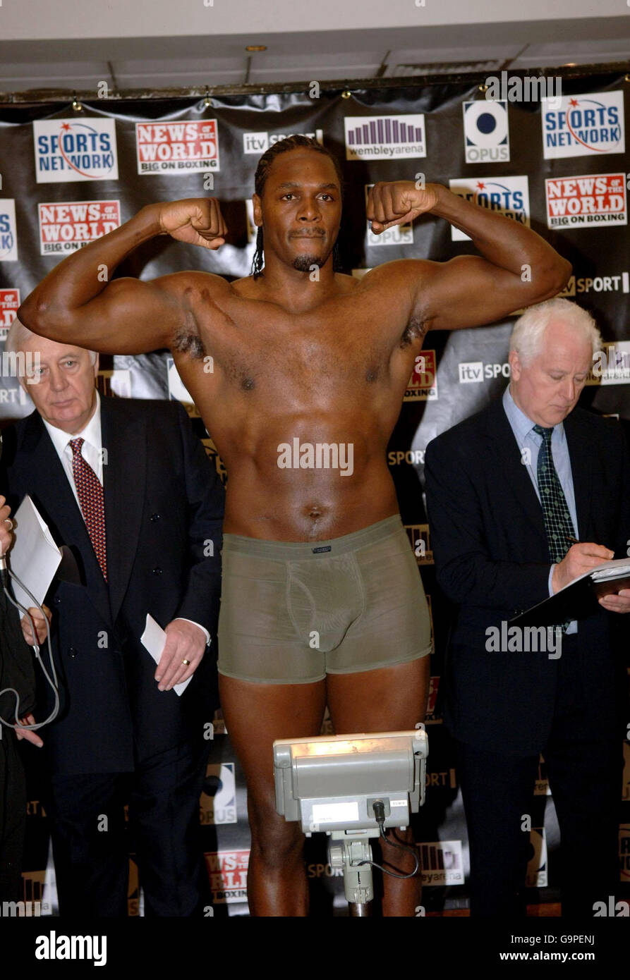 Boxing - Audley Harrison v Michael Sprott - Weigh-in - Wembley Plaza ...