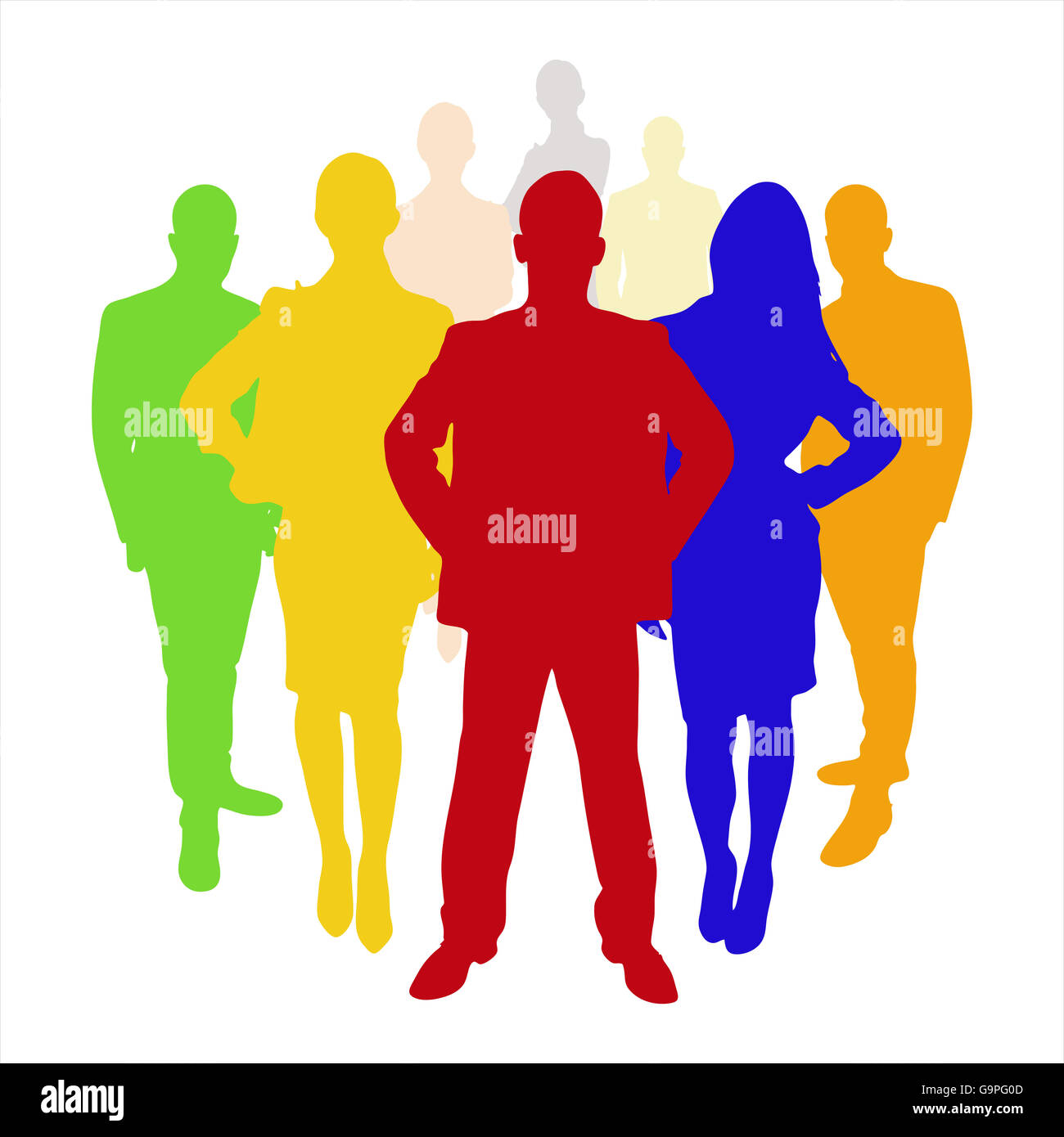 Employee team Cut Out Stock Images & Pictures - Alamy