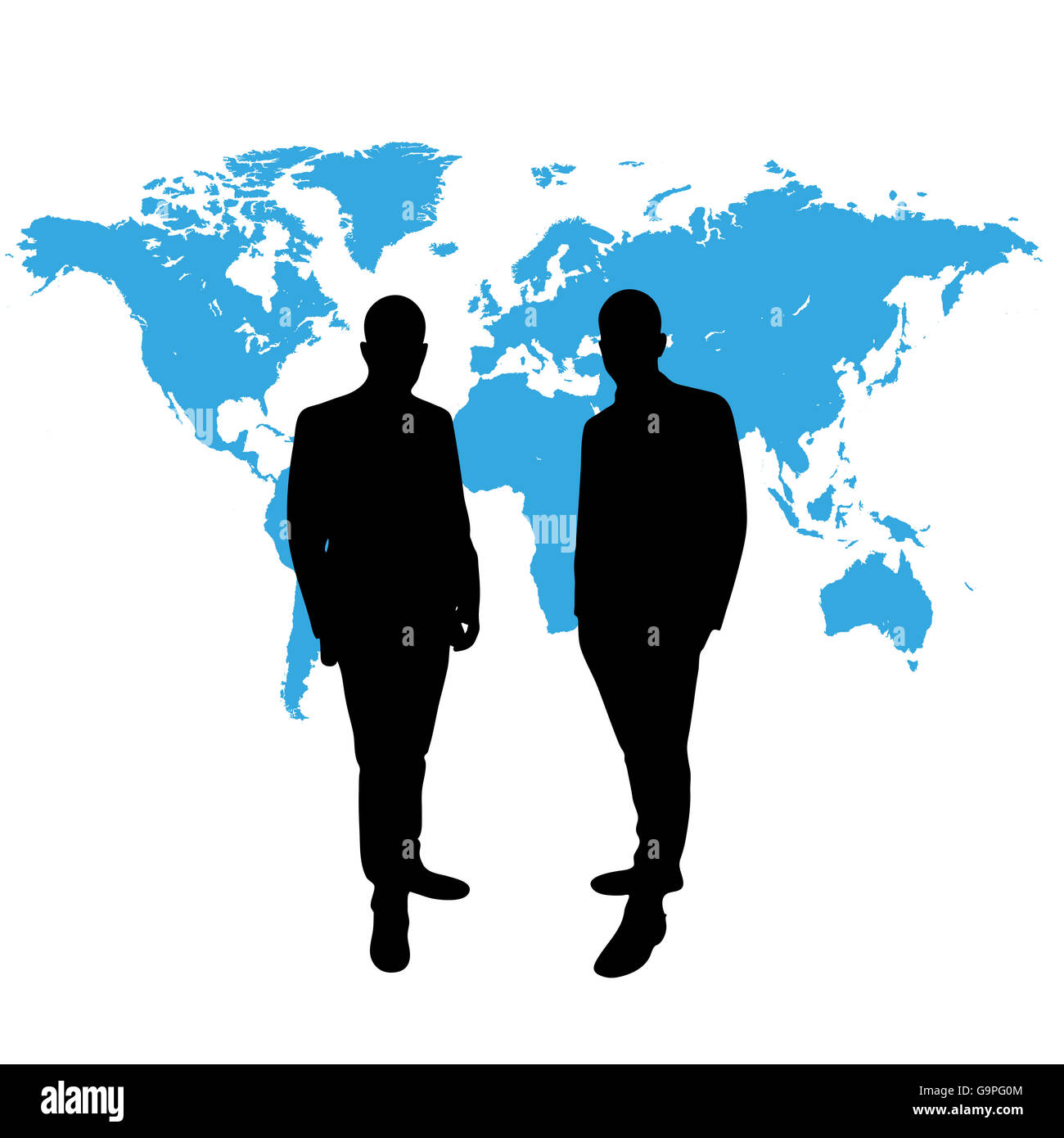 World map in black Cut Out Stock Images & Pictures - Alamy